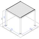 Motordriven premium-pergola i aluminium | Lägsta pris på Outl1