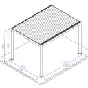 Motordriven premium-pergola i aluminium | Lägsta pris på Outl1