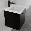 Liten kommod 40cm | Nedsänkt handfat | Vilmer svart | Outl1