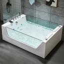 Stort bubbelbadkar för två 170x120cm | Med glas & värmare | BK-007V