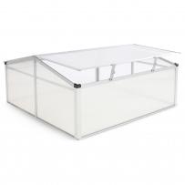 Högt miniväxthus 4mm säkerhetsglas i svart