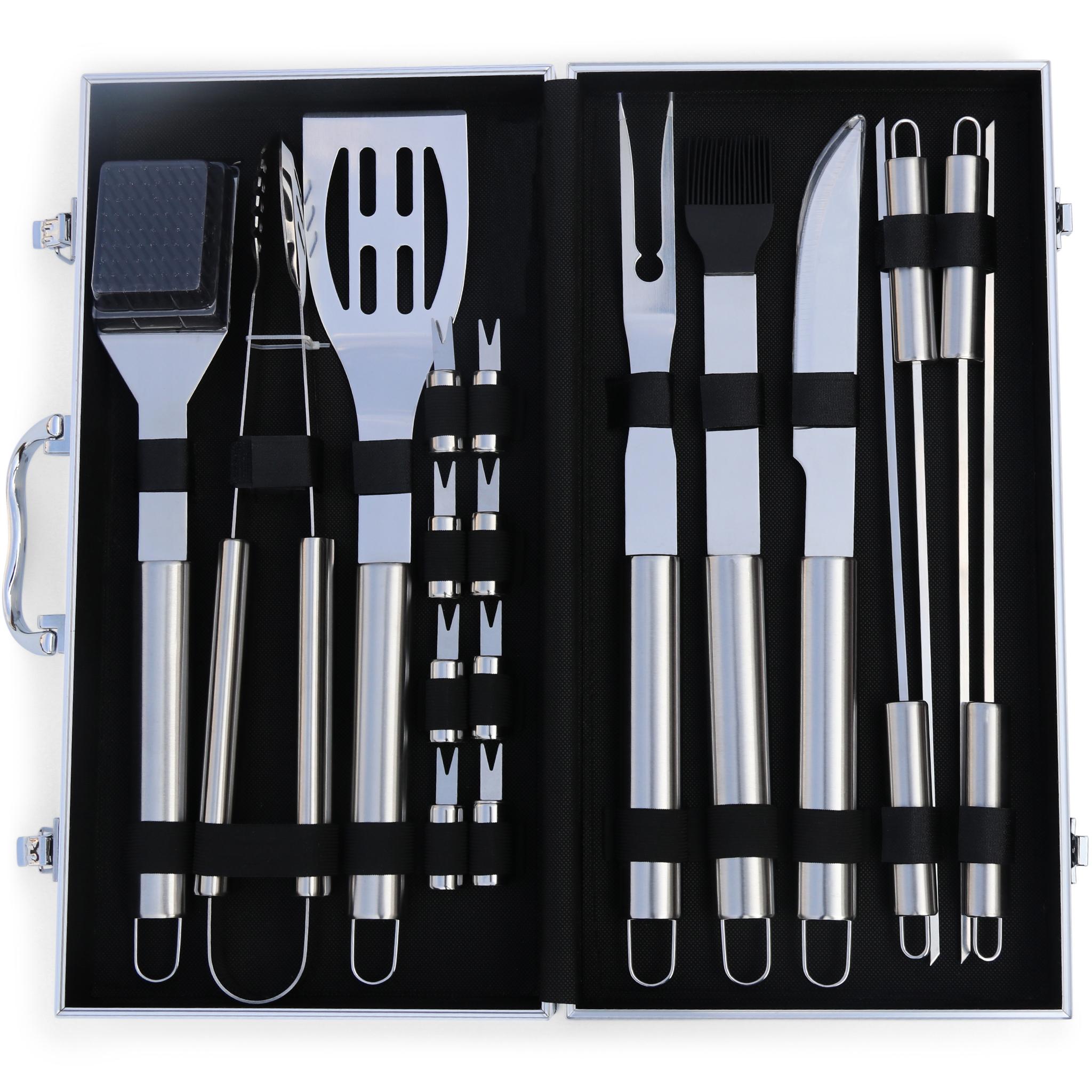 BBQ set med grillverktyg - 18 delar