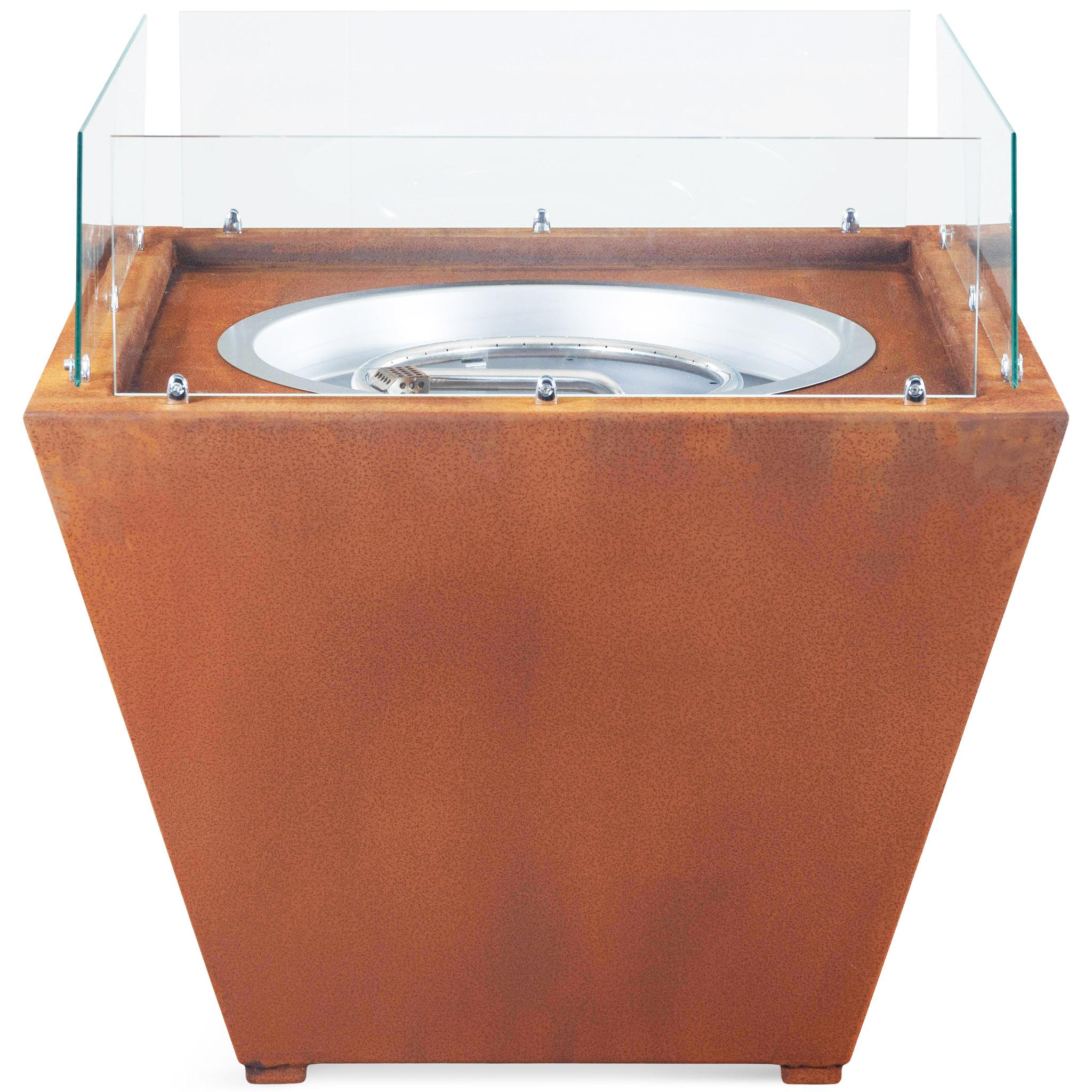 Gasoldriven eldstad i cortenstål | För utomhusmiljö | Husum | Outl1