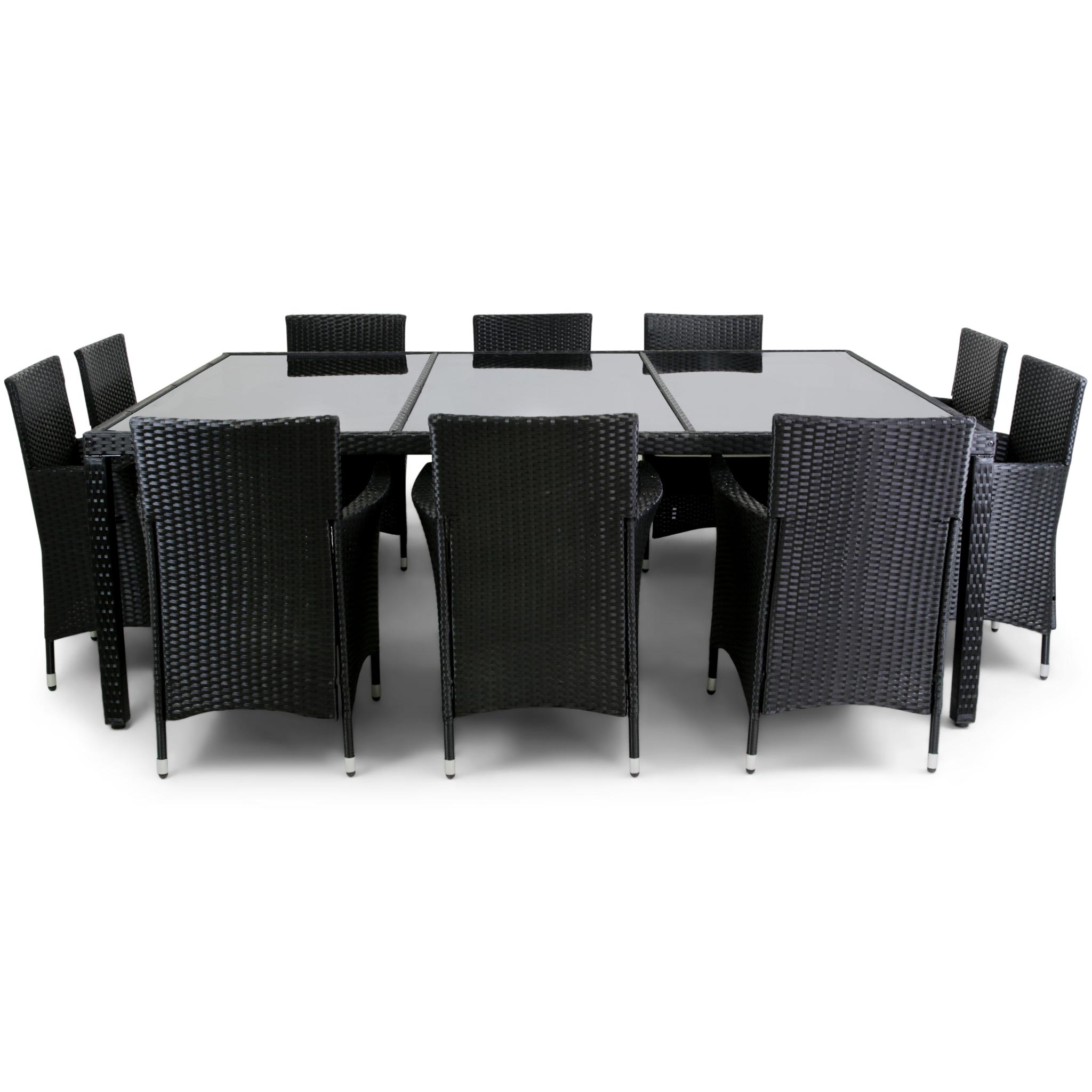 Stor matgrupp utemöbler 220x160cm | 10 stolar | Lyfco Särö | Outl1