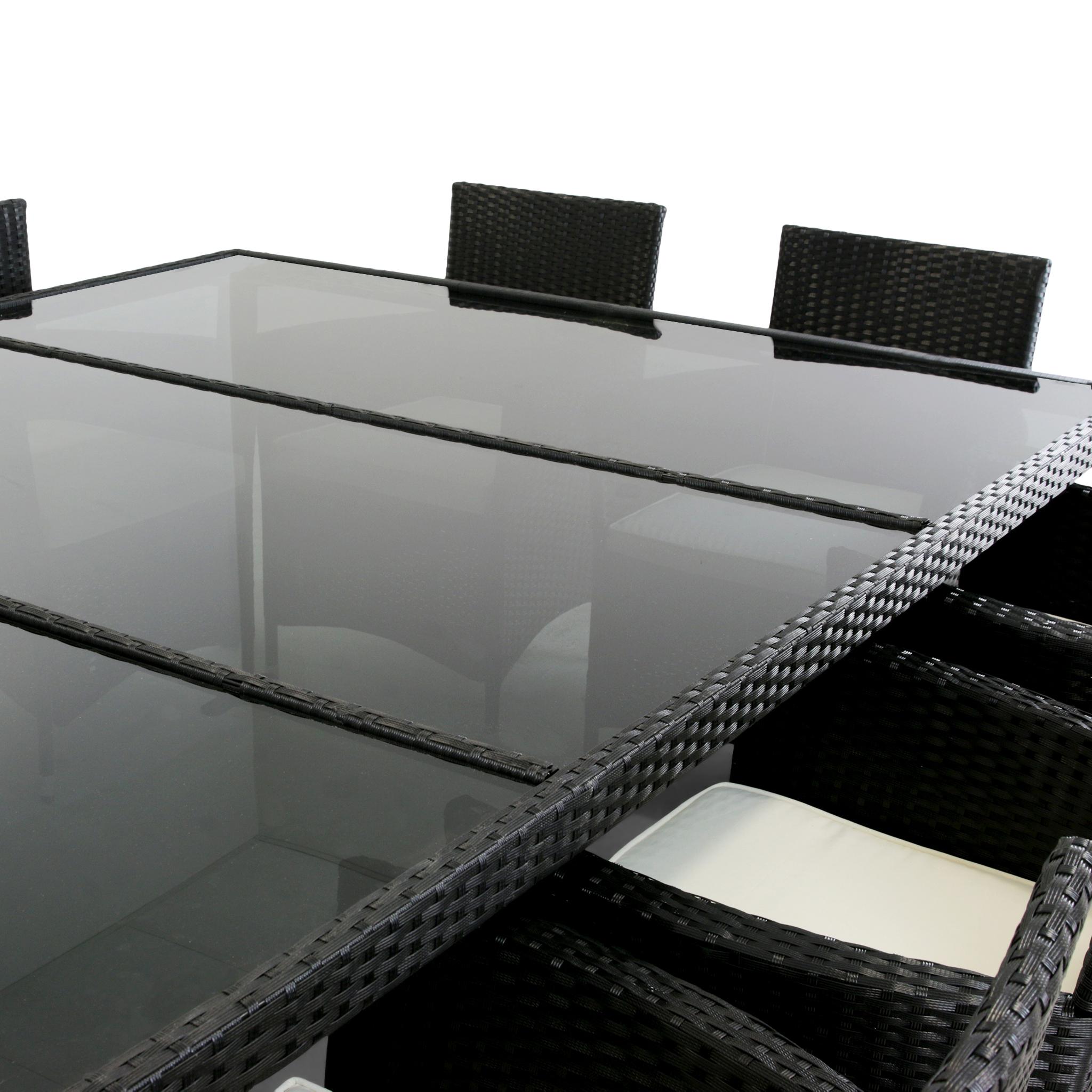 Stor matgrupp utemöbler 220x160cm | 10 stolar | Lyfco Särö | Outl1