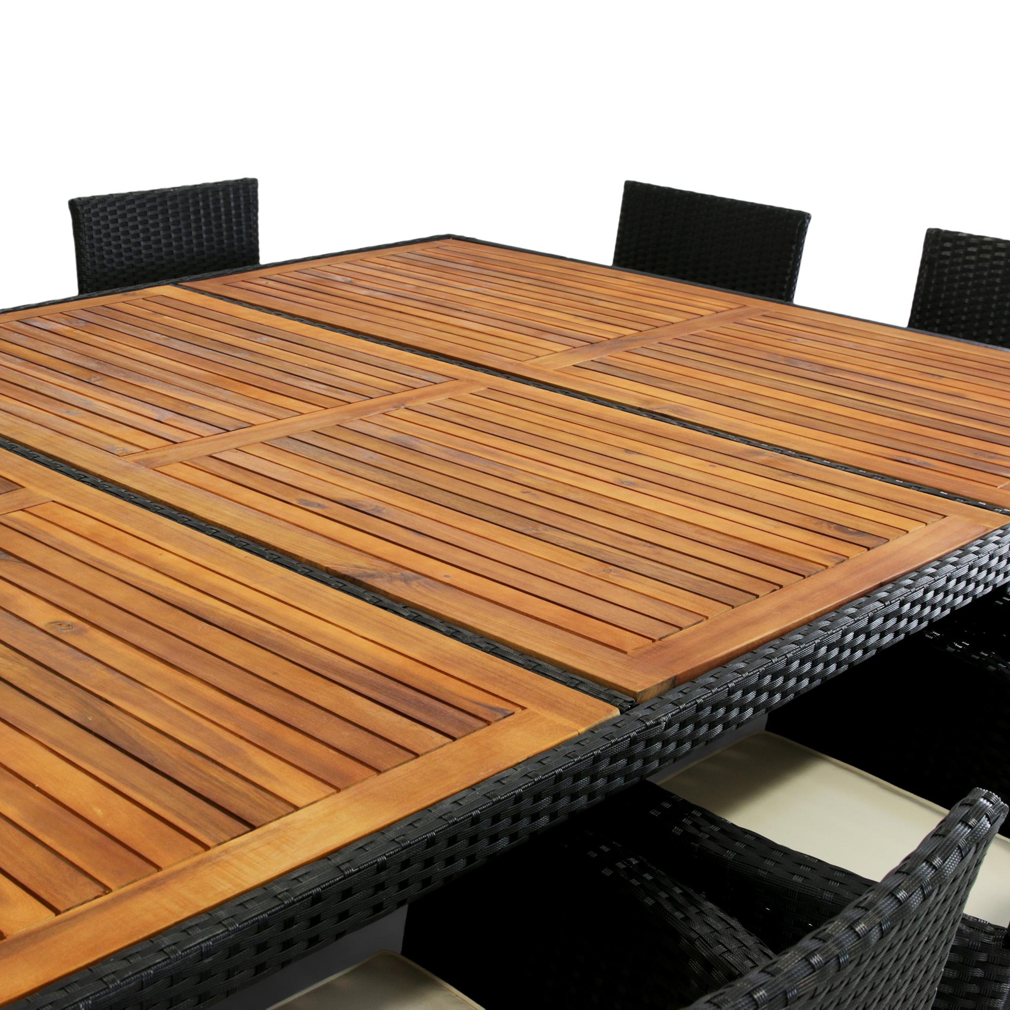 Stor matgrupp utemöbler 220x160cm | 10 stolar | Lyfco Svanesund