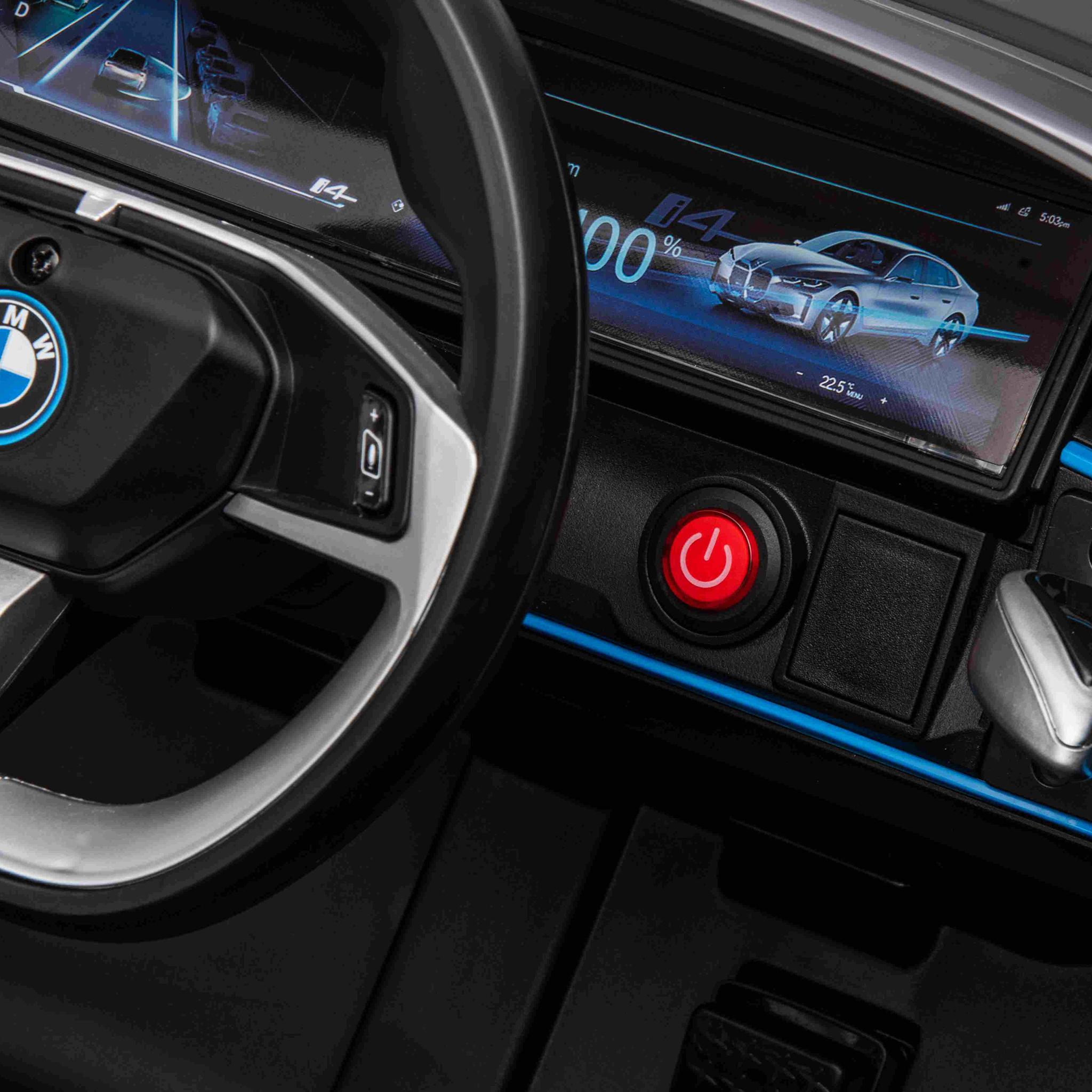 Elbil för barn BMW i4 | 12V - 2x25W | 7Ah | Svart