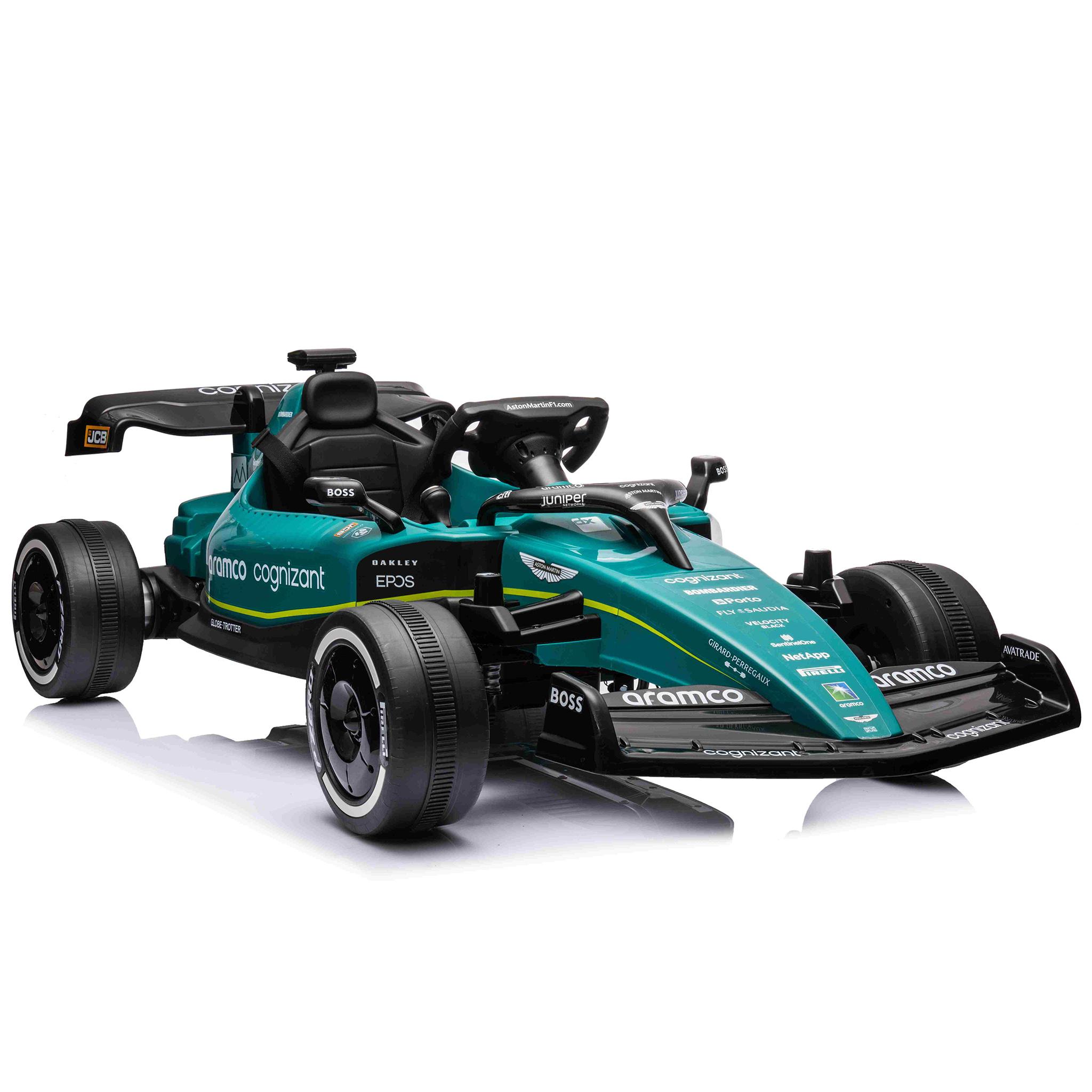 F1 Aston Martin Elbil för barn | Fyrhjulsdrift
