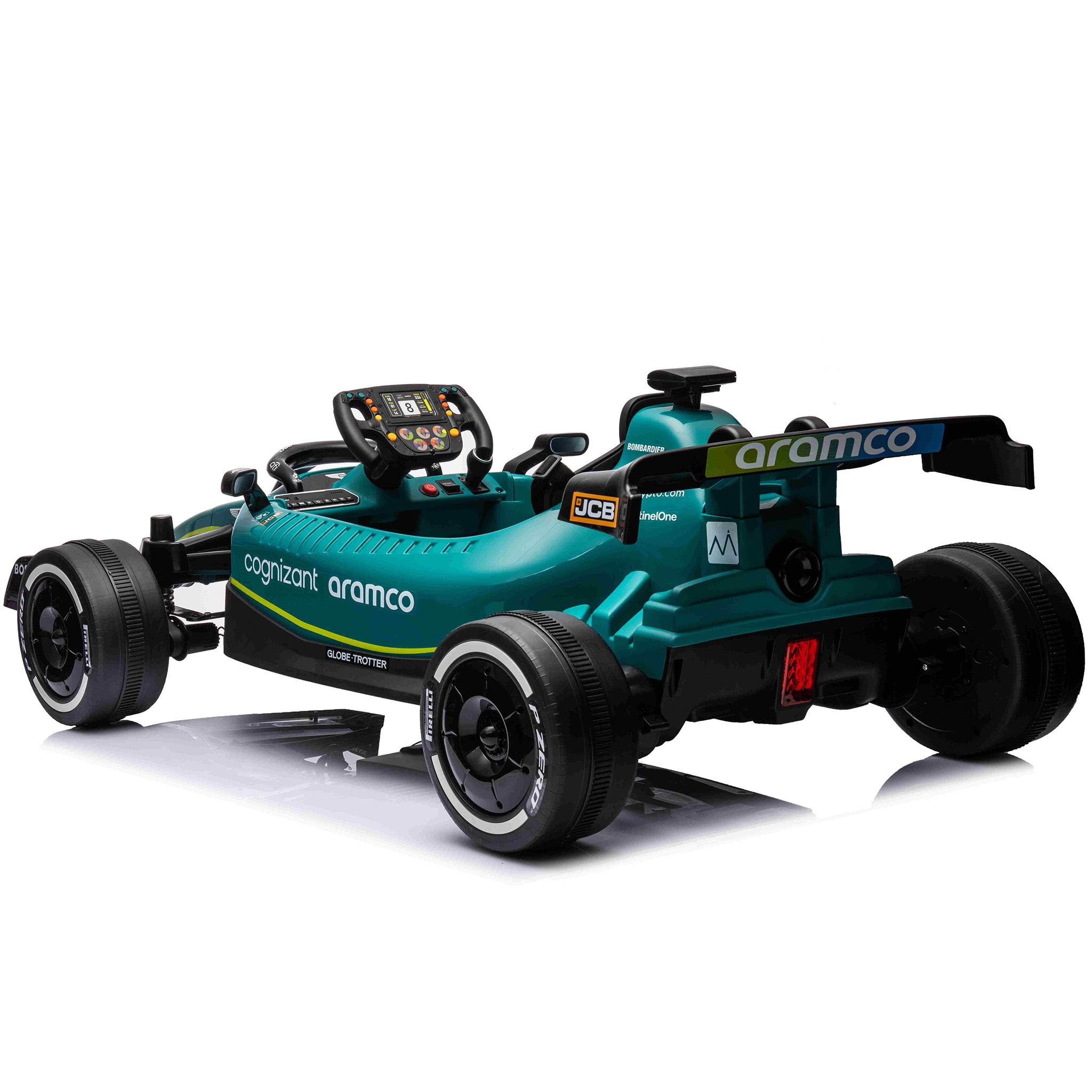 F1 Aston Martin Elbil för barn | Fyrhjulsdrift