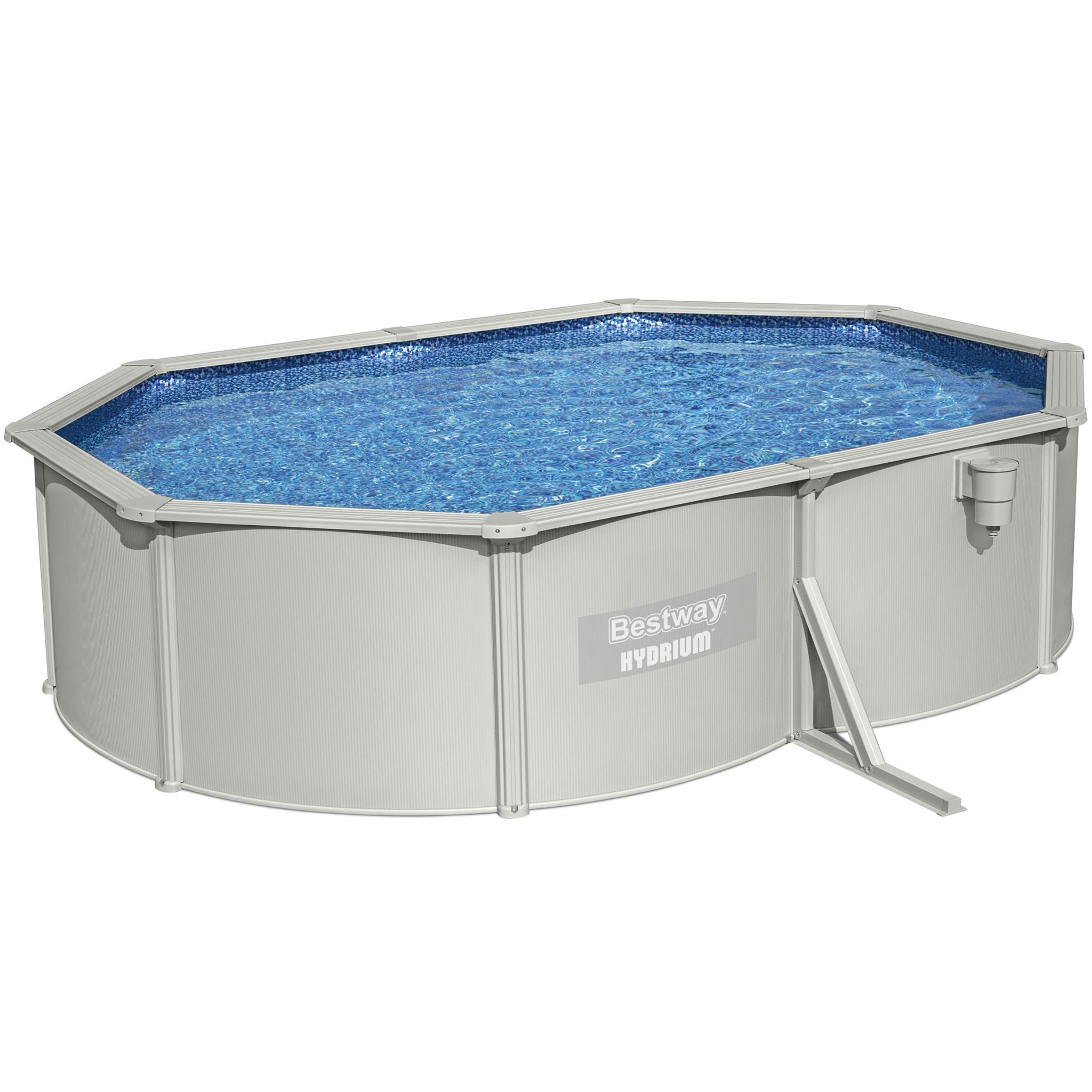 Bestway stålväggspool 5x3,6m - 1,2m djup | Hydrium Oval (56586)