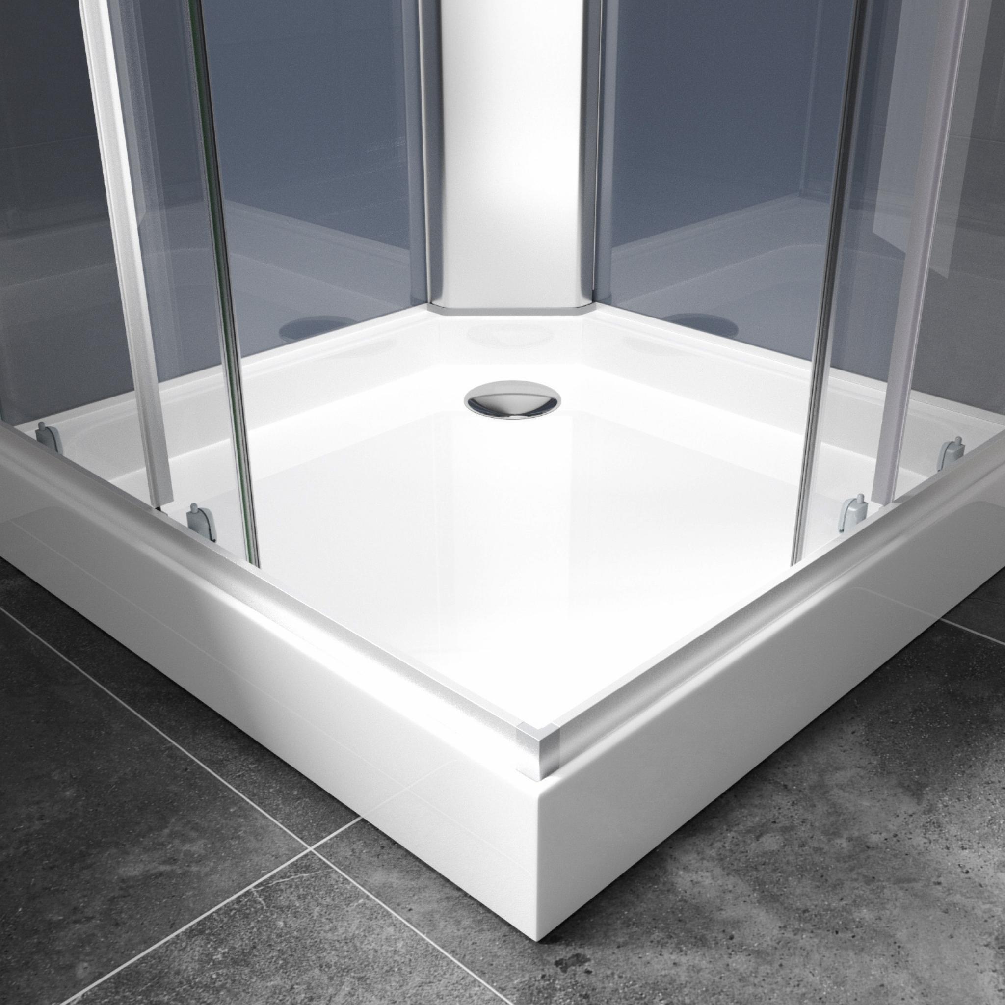 Komplett duschkabin med aluminiumprofiler | Köp hos Outl1