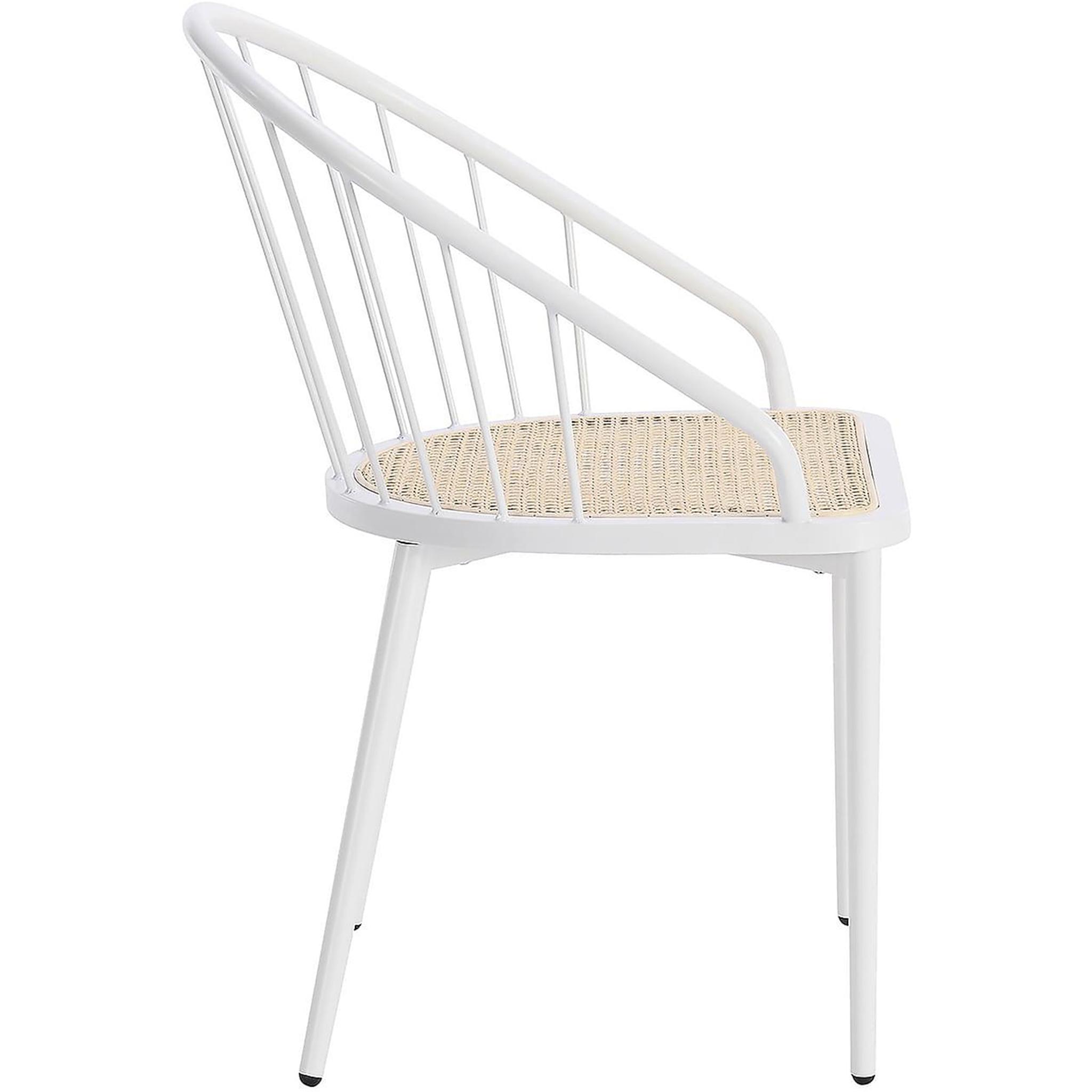 Matstol med konstrottingsits | 2-pack | Vit | Dalby | Outl1