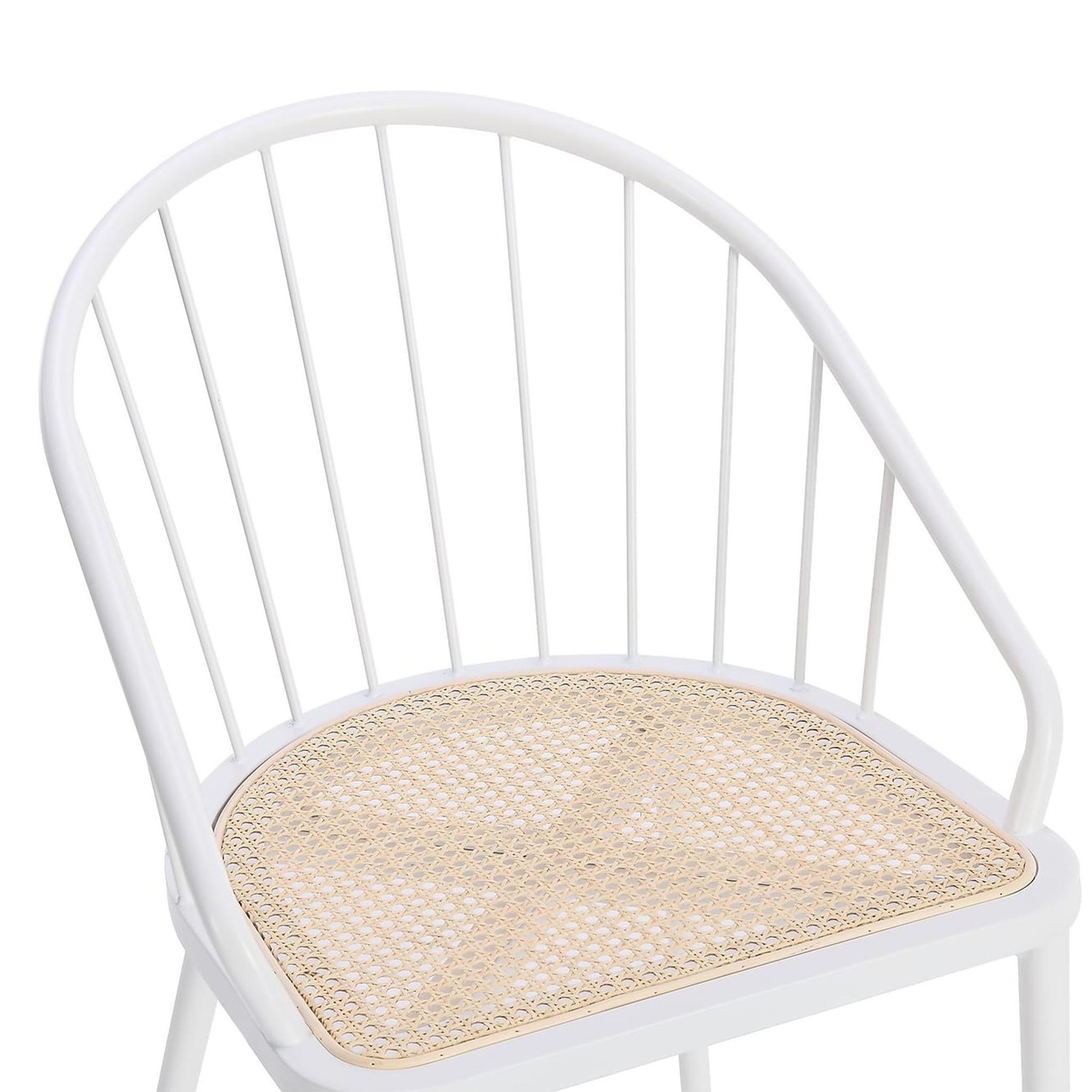 Matstol med konstrottingsits | 2-pack | Vit | Dalby | Outl1