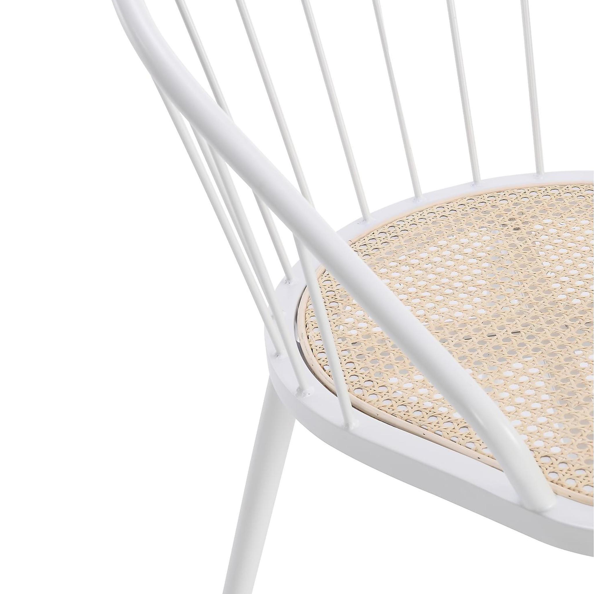 Matstol med konstrottingsits | 2-pack | Vit | Dalby | Outl1