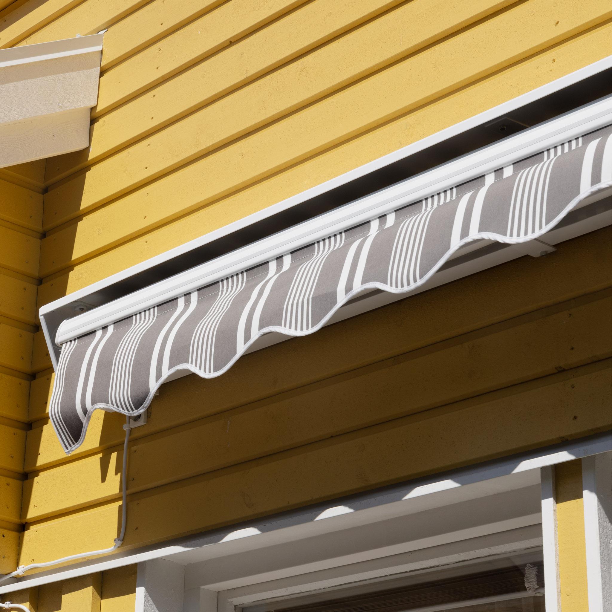 Terrassmarkis 3x2,5m | Elektrisk motor & fjärrkontroll | Metalcraft