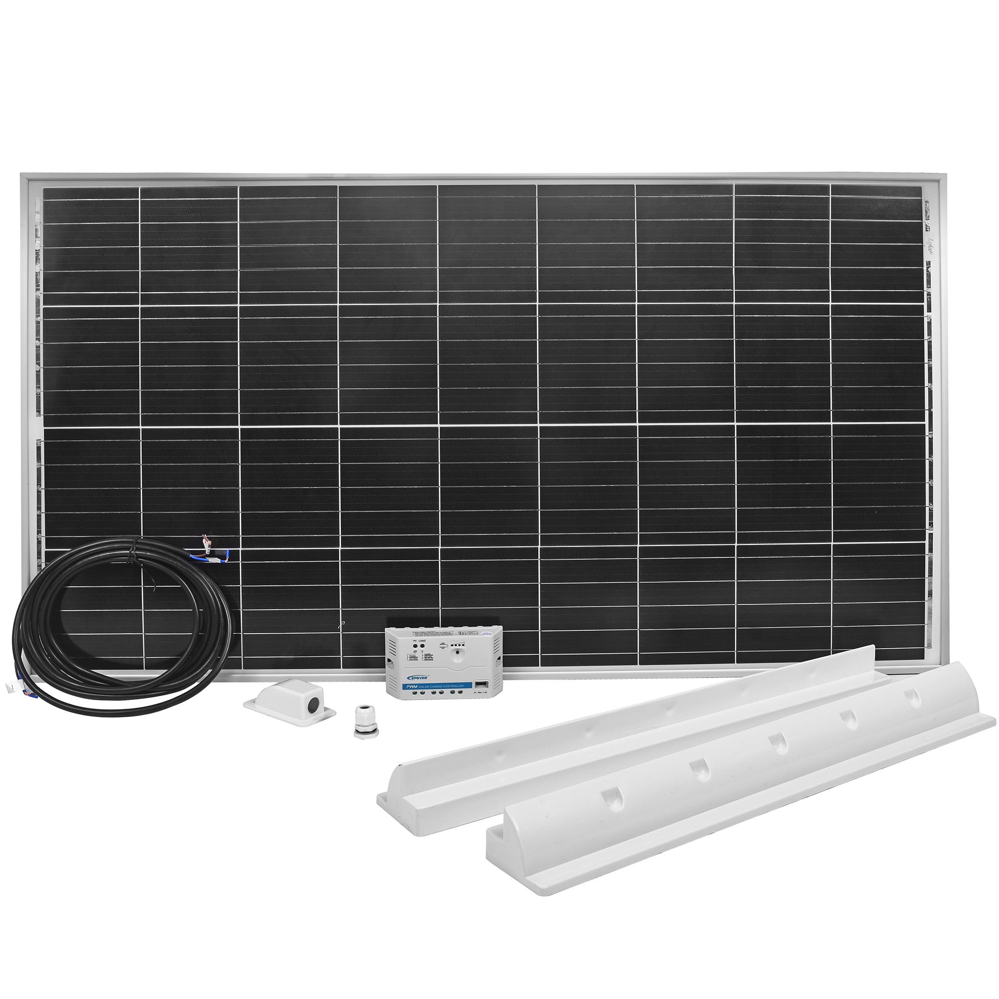 Solceller / Solpanel 160W, 12V | Till båt, husbil & husvagn | Outl1