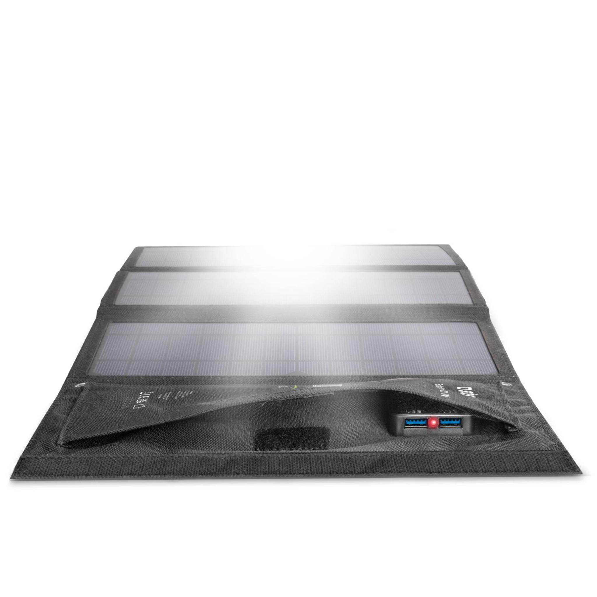 Portabel solpanel 21W | Hopfällbar design | Köp hos Outl1