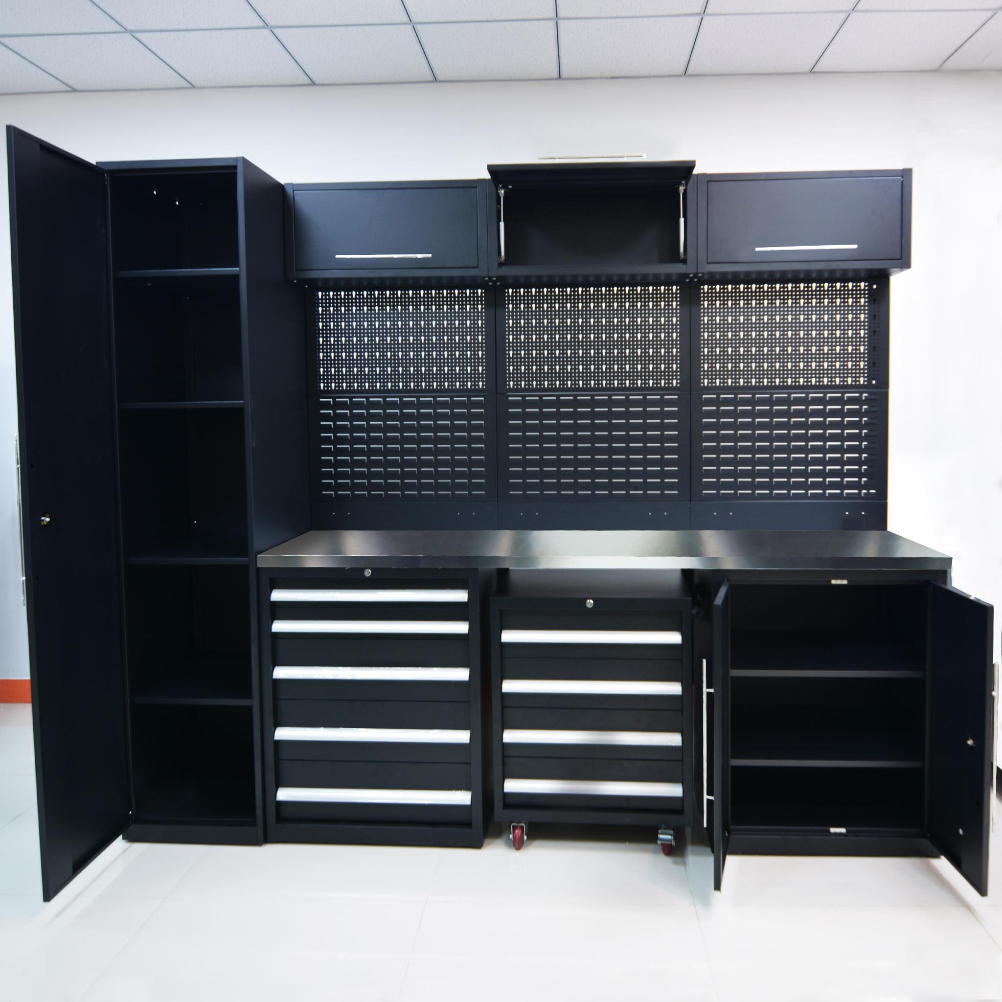 Garageinredning | Komplett förvaringssystem | Svart | Outl1