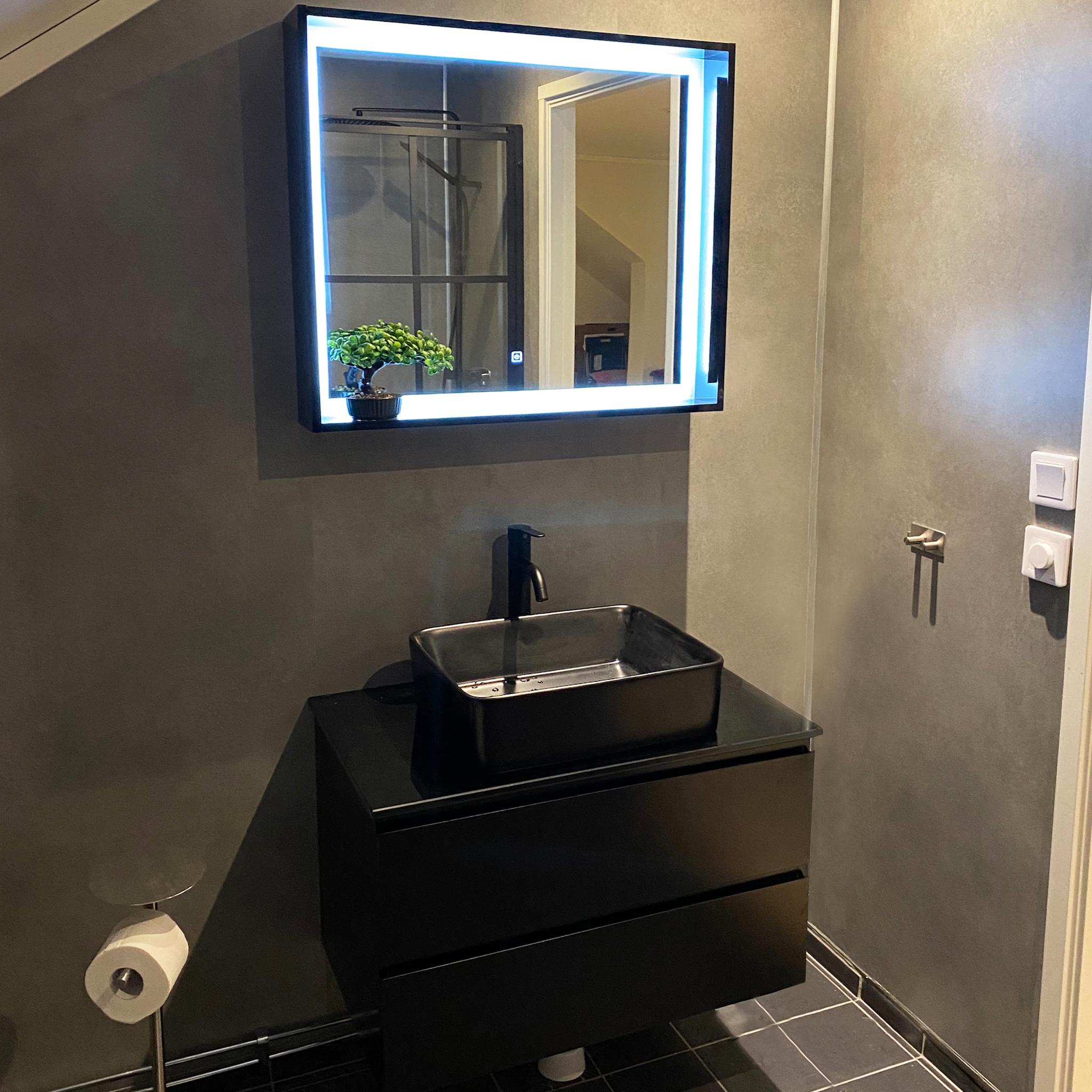 Kommod | Med tvättställ i svart design | Nimbus | Outl1