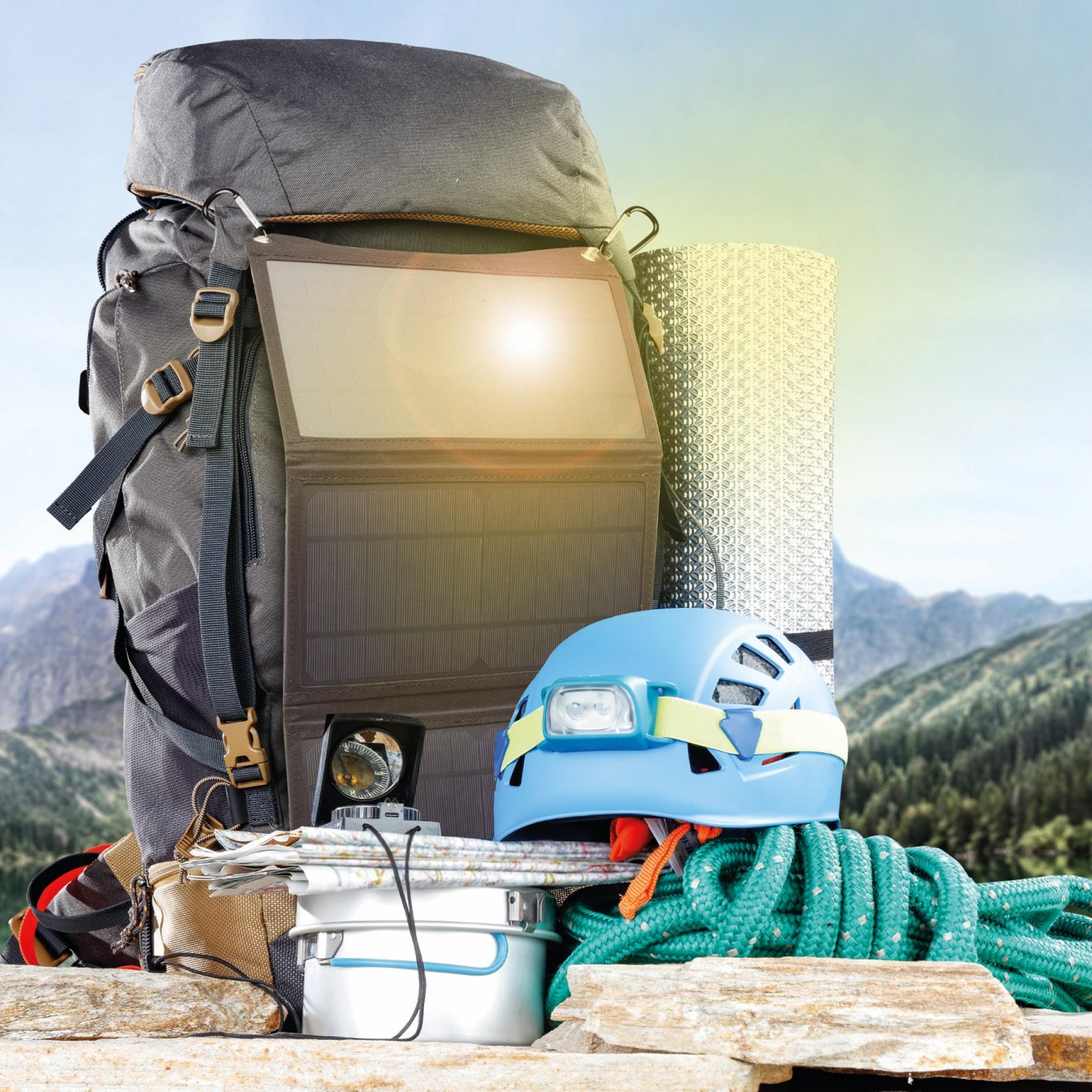 Portabel solpanel 30W | Vikbar | Ladda 3 enheter samtidigt | Outl1