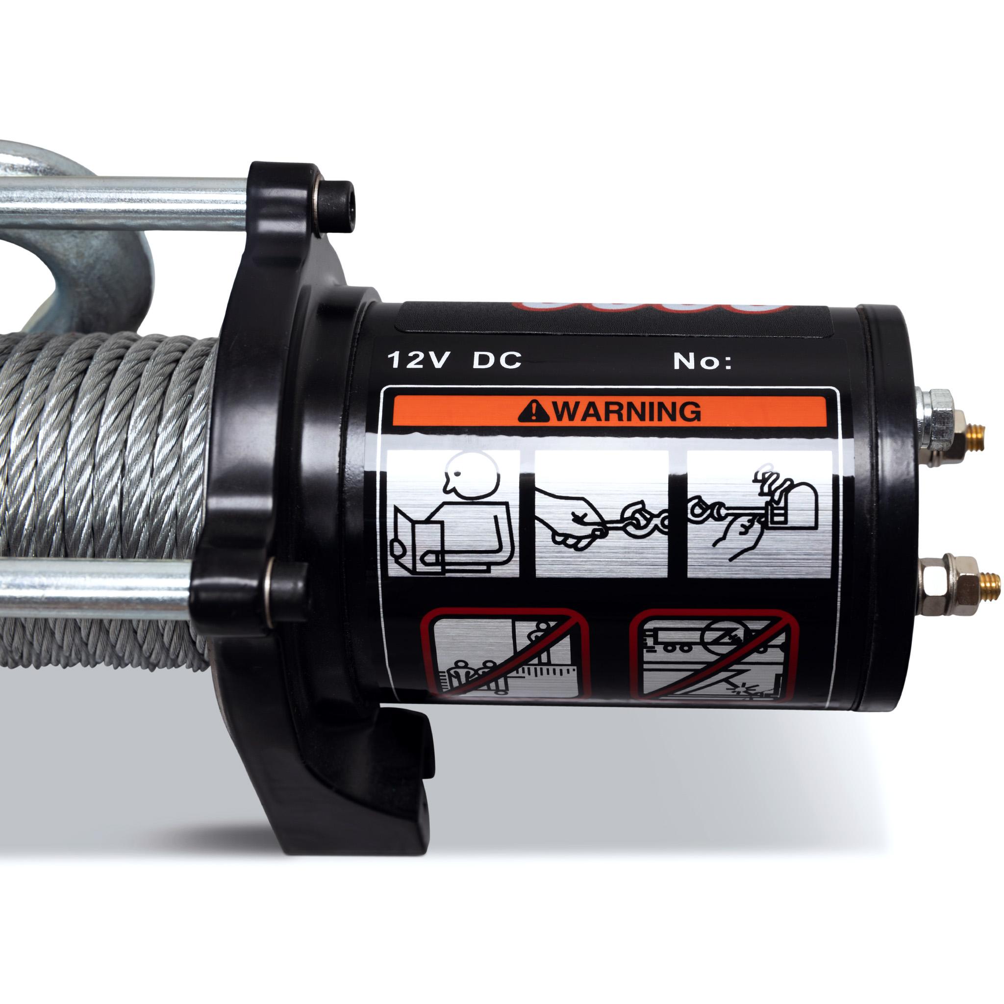 Elektrisk vinsch 12V för ATV, båttrailer, mm | Dragkapacitet 907kg