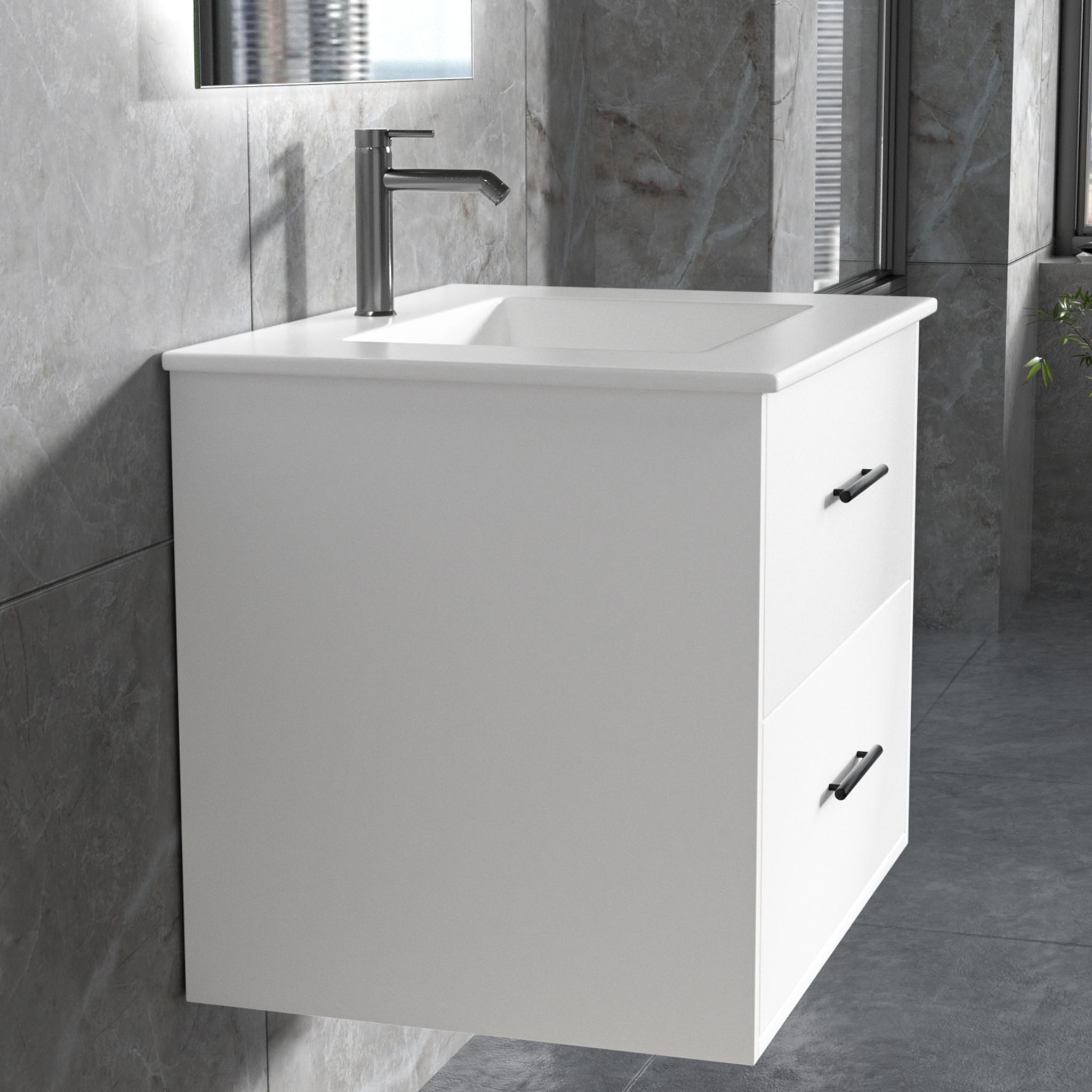 Badrumsmöbel | LED-spegel | Kommod med blandare | Murus | Outl1