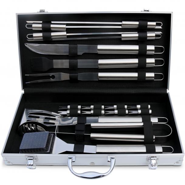 BBQ set med grillverktyg - 18 delar