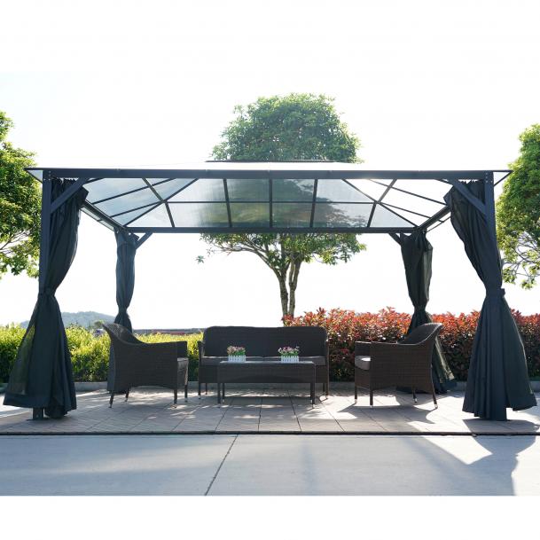 Paviljong premium 4x3m | Tak i kanalplast | 40-70% lägre pris | Outl1