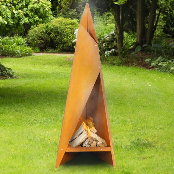 Eldstad i cortenstål | För utomhusmiljö | Tipi | Köp hos Outl1