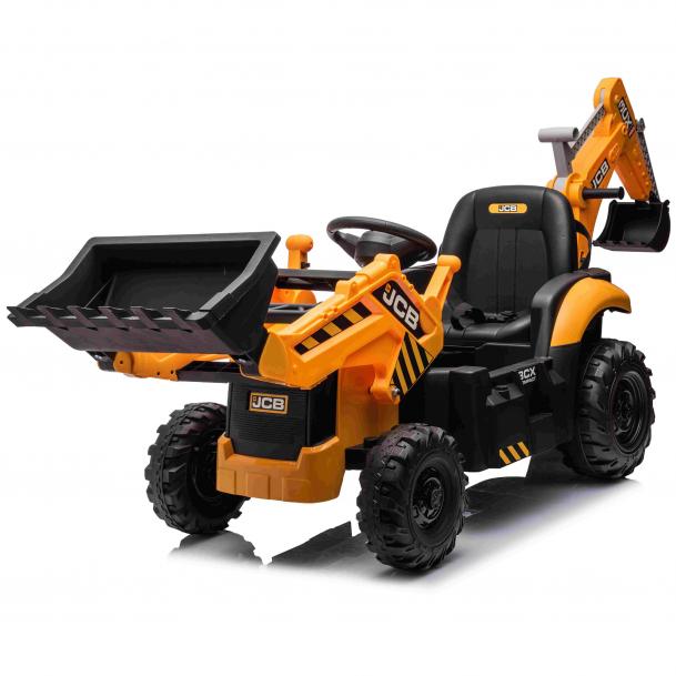 Elbil Traktor för barn med 2 grävskopor | JCB