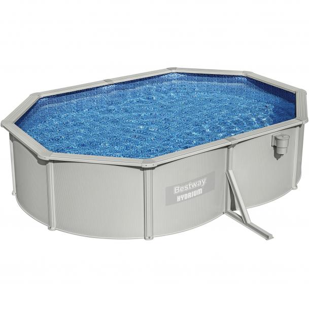 Bestway stålväggspool 5x3,6m - 1,2m djup | Hydrium Oval (56586)