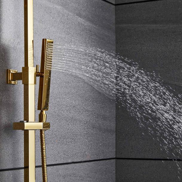 Komplett takduschset med handdusch | Mässing | Köp på Outl1