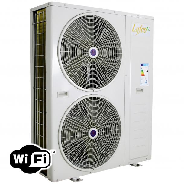 Luft-vatten värmepump 24kW | Klarar -30° | Värmer 300m² | Inverter | WiFi