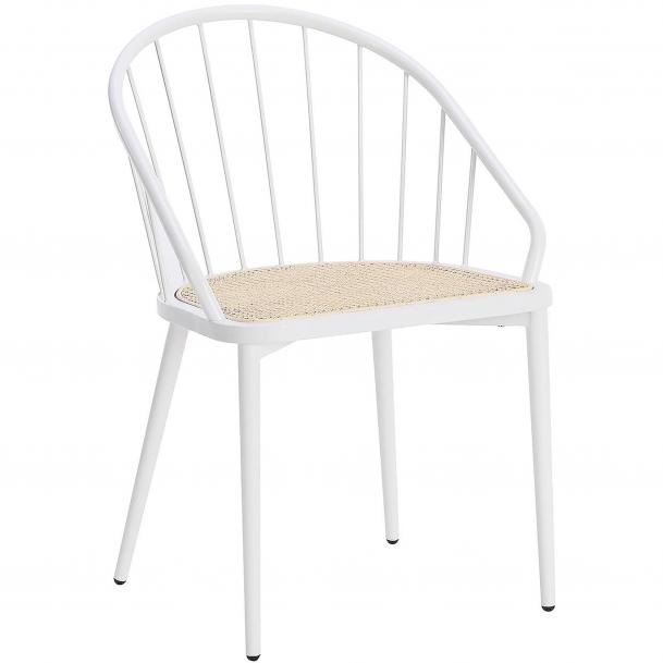 Matstol med konstrottingsits | 2-pack | Vit | Dalby | Outl1