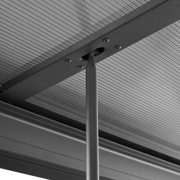 Slide roof veranda 12m² | Skjutbart altantak | Kanalplast / Aluminium