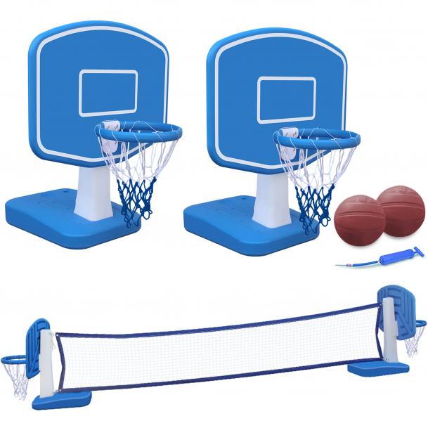 Basket- och volleybollspel till poolen | Komplett spelset | Köp hos Outl1