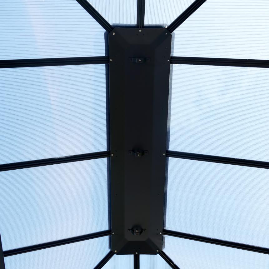 Premium-paviljong med tak i kanalplast - 4x3m | Outl1.se
