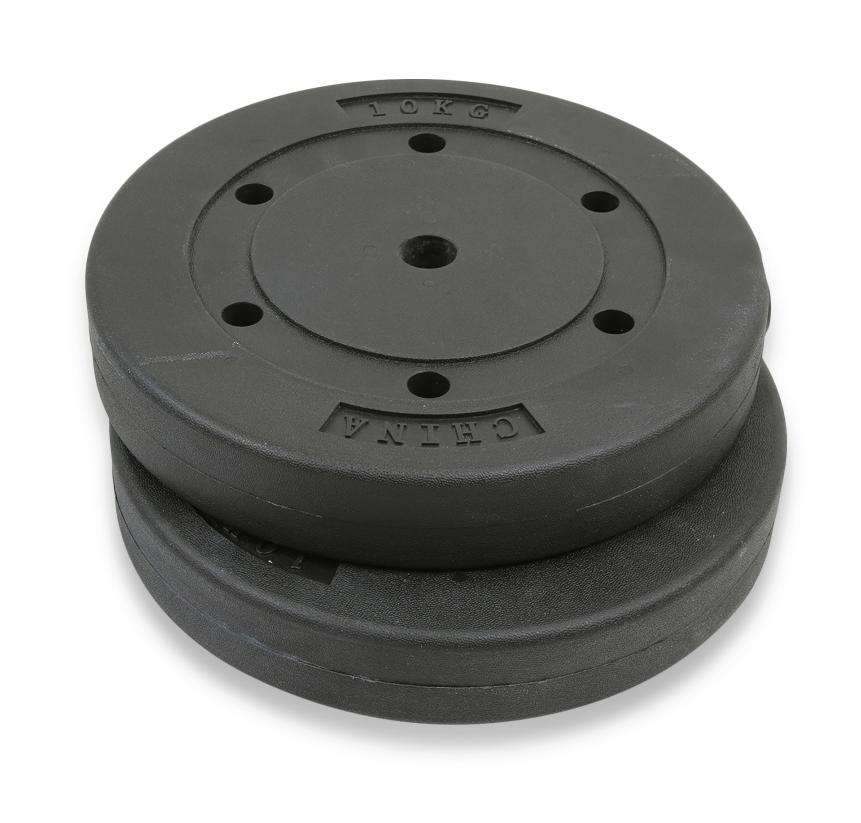 Vikter 2x10kg 25mm (totalt 20kg)
