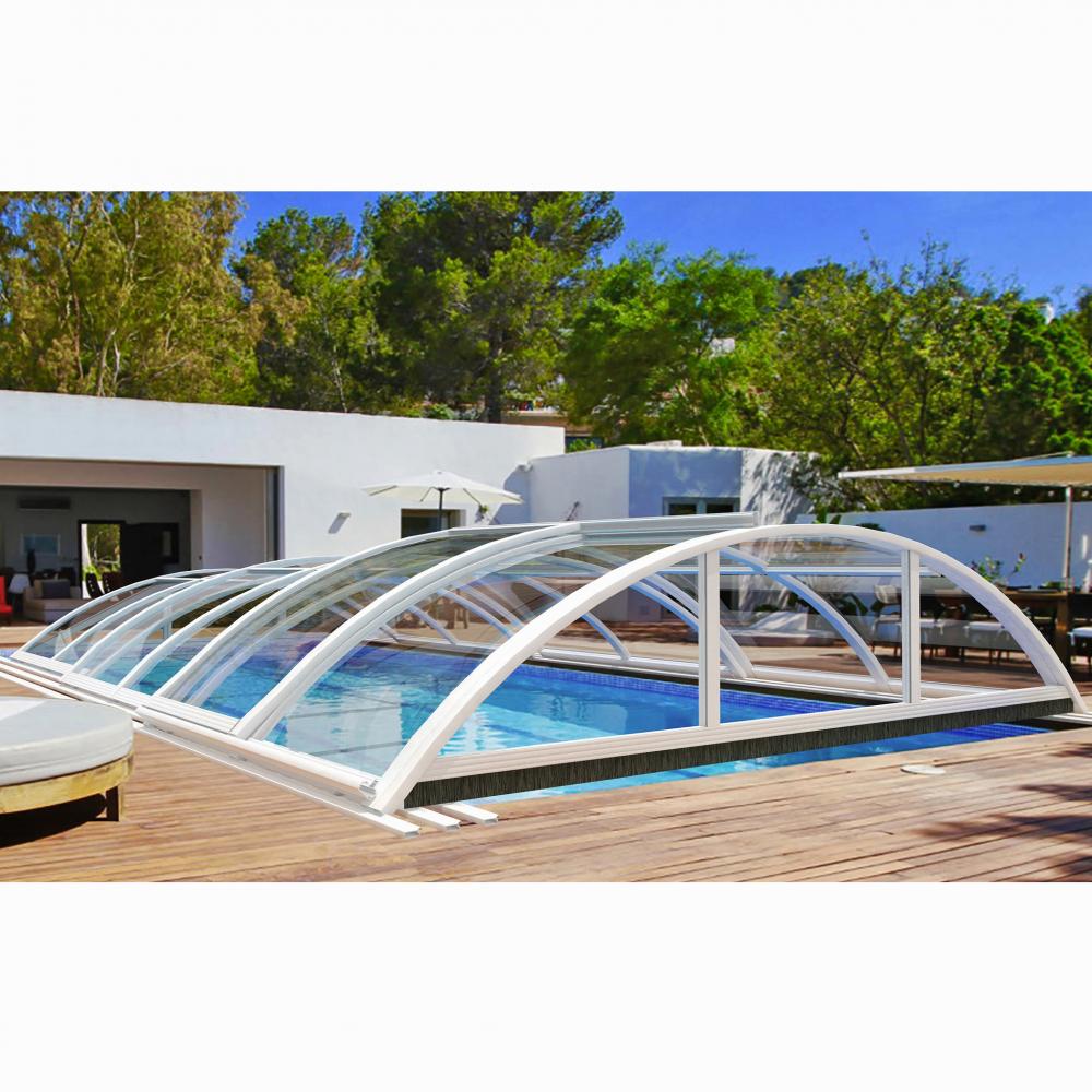 Pooltak solid polykarbonat 4x8m för pool