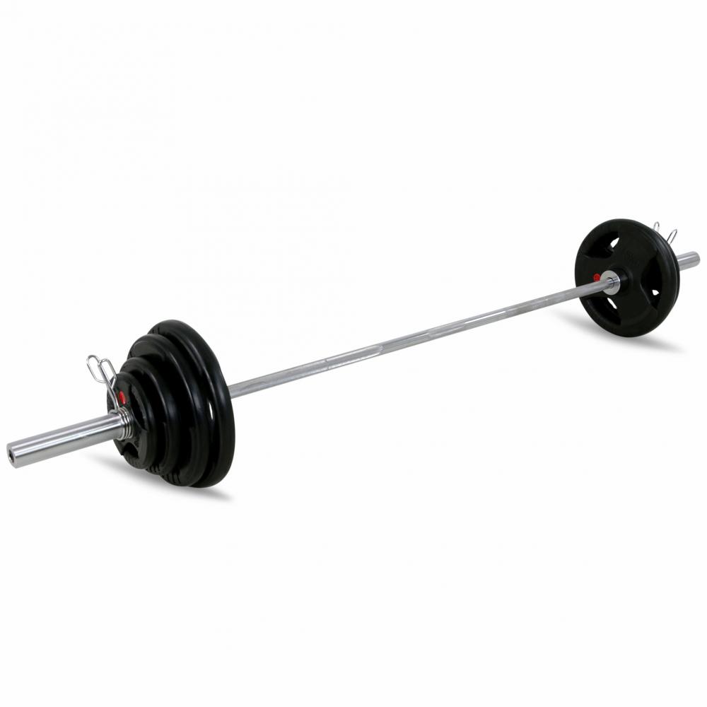 Olympisk skivstång med 81kg vikter