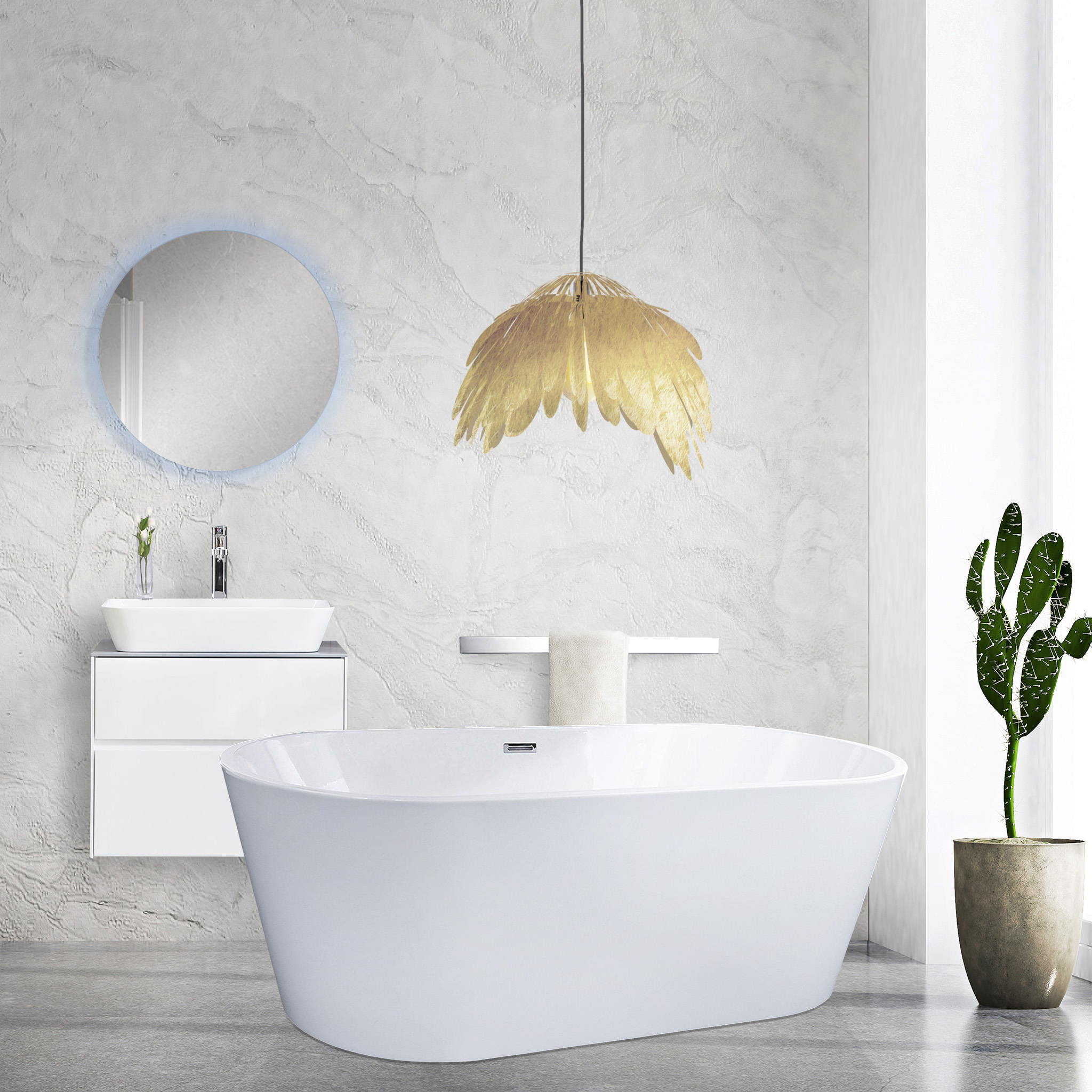 Fristående badkar | Lucite akryl | Stilren design | A-06 - 5999 kr ...