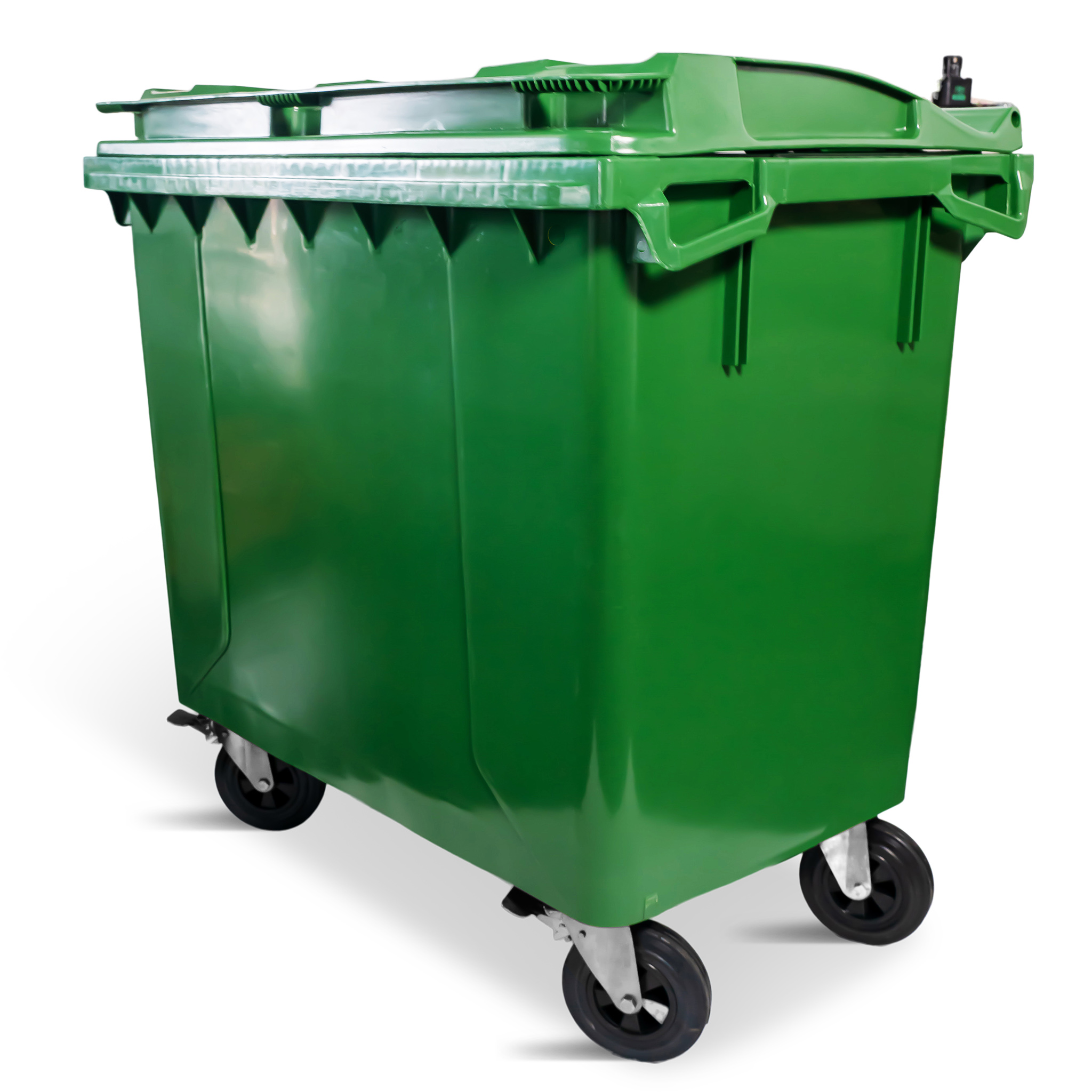 Soptunna/Sopkärl 660 liter med lock | 40-70 % lägre pris | Outl1