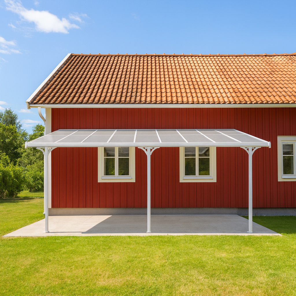 Altantak 5,66x2,54 | Kanalplast / Aluminium| Robust design | Vit