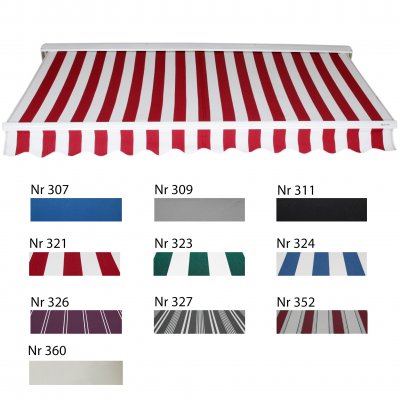 Terrassmarkis 5x3m | Elektrisk motor & fjärrkontroll | Metalcraft