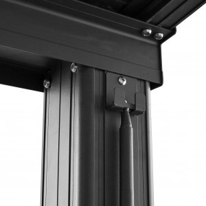 Slide roof veranda 12m² | Skjutbart altantak | Kanalplast / Aluminium